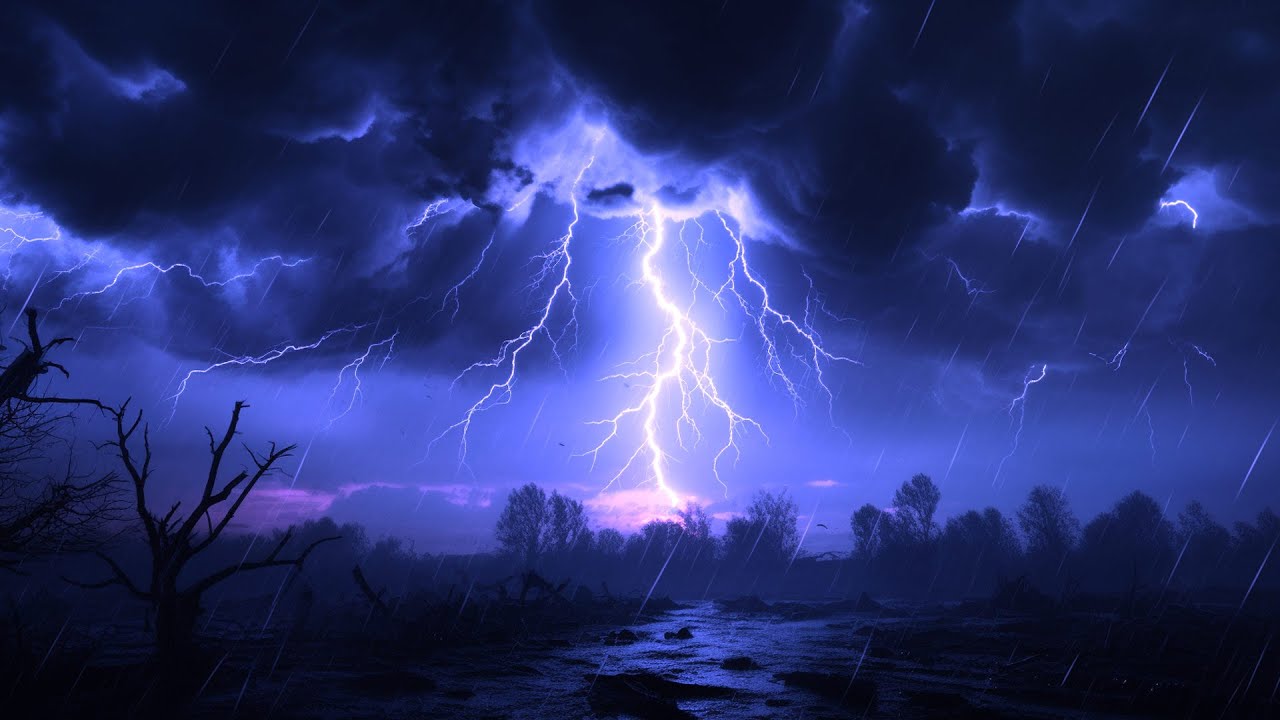 Sleep Immediately with Heavy Rain & Epic Thunder, Lightning Strikes ...