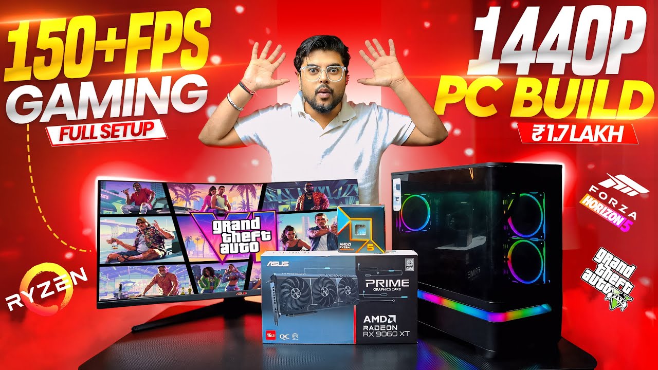 The Ultimate Gaming Pc 150+ FPS 1440p | Ryzen 9600X + Asus RX 9060 XT ...