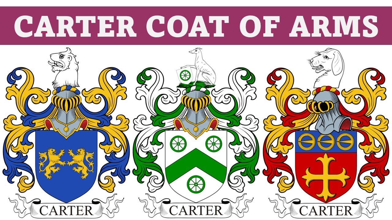 Carter Coat of Arms & Family Crest - Symbols, Bearers, History - YouTube