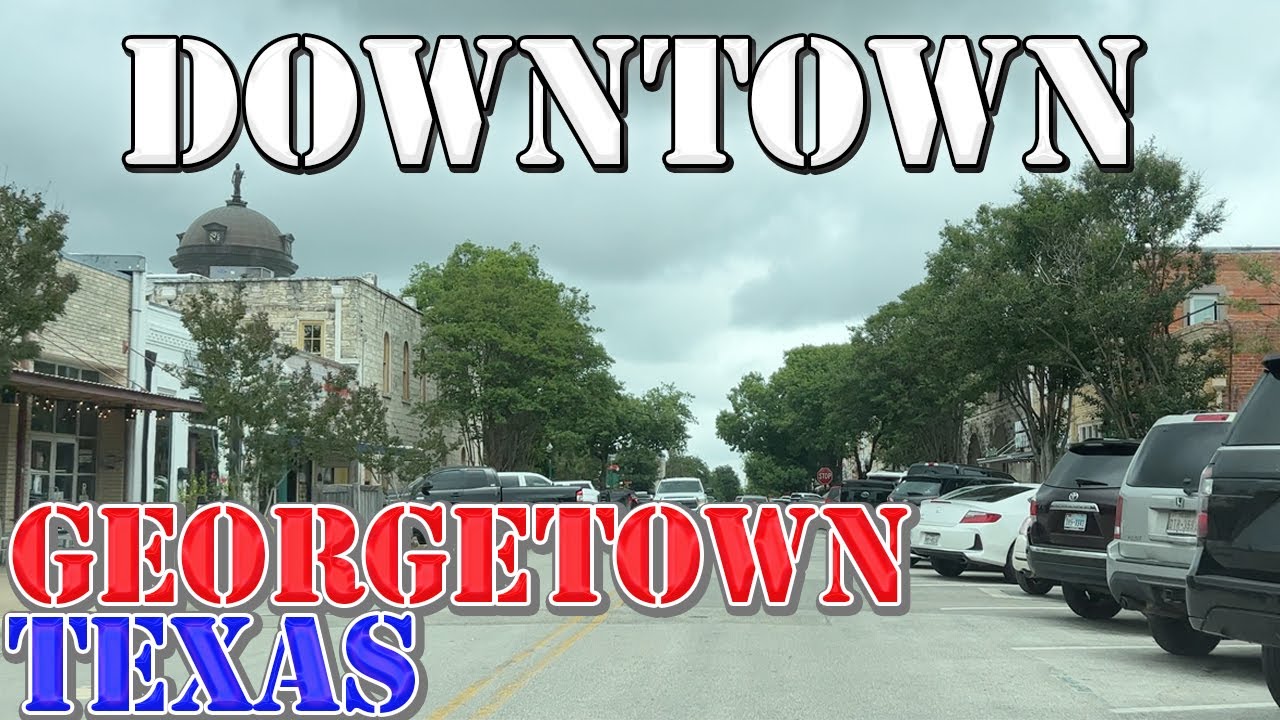 Georgetown - Texas - 4K Downtown Drive - YouTube
