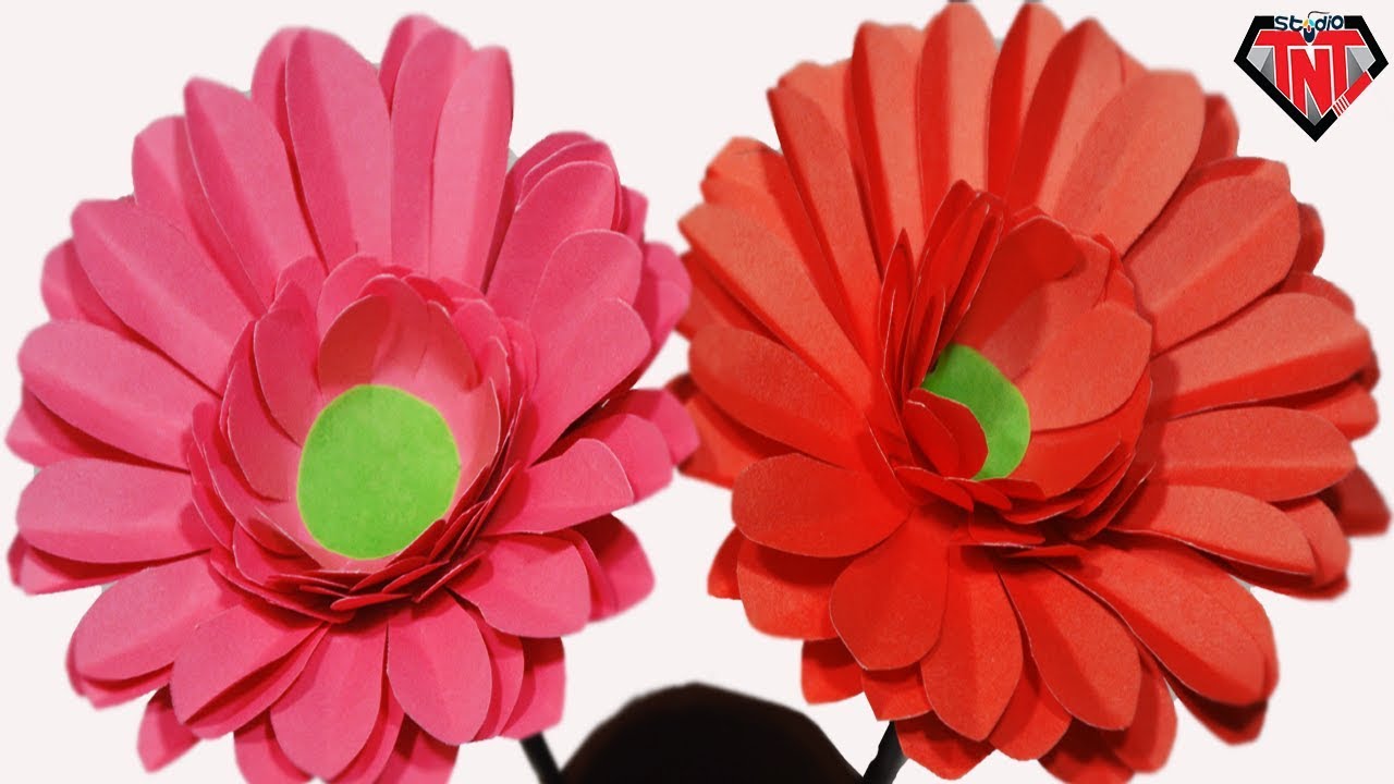 How To Make Paper Gerbera Daisies DIY Paper Beautiful Gerbera Flower How To Make Paper Gerbera Daisies DIY Paper Beautiful Gerbera Flower