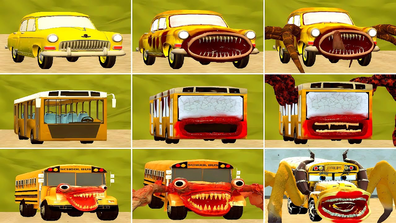 ALL MONSTERS OLD Big & Small: Car Eater, Bus Eater, School Bus Tapes ...