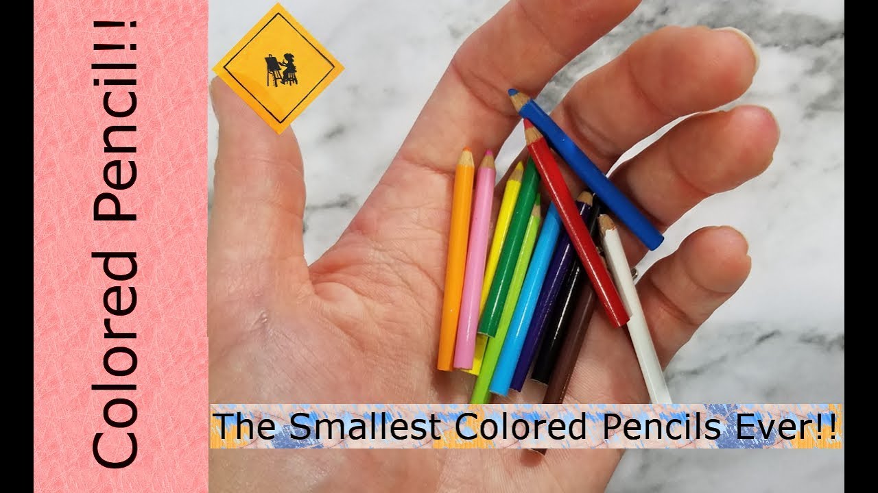 Using the SMALLEST colored pencils ever!! - YouTube