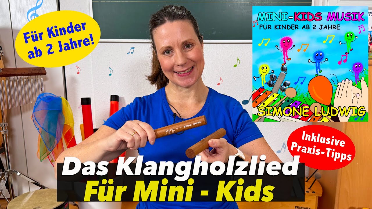 Das Klangholzlied für Kinder U3! | KITA | Kleinkind MUSIK | Simone ...