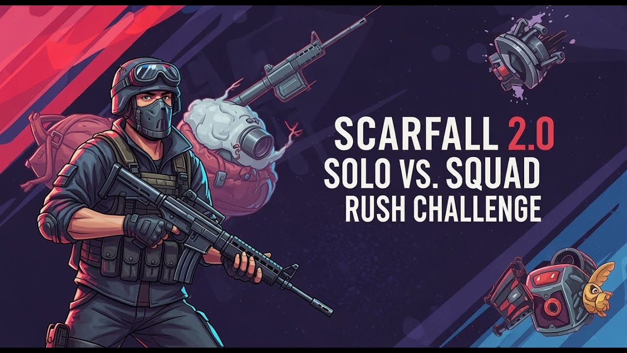 SCAR FALL 2.0 RUSH GAMEPLAY 💥!!! #scarfall #gaming #bgmi #pubg # ...
