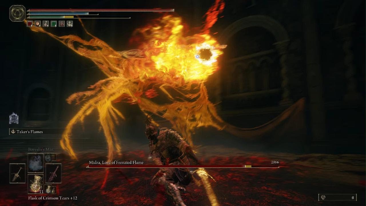 Midra, Lord of frenzied Flame boss fight - YouTube