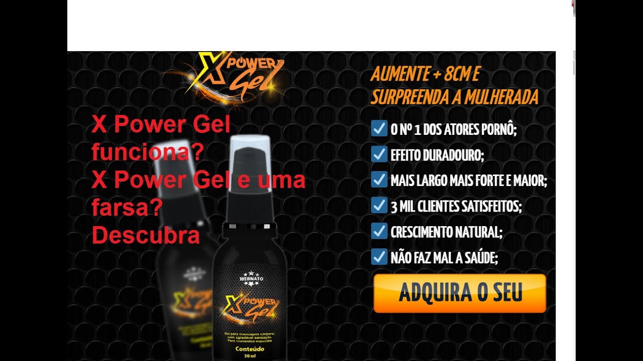 X Power Gel funciona?Power Gel funciona mesmo?onde comprar? - YouTube