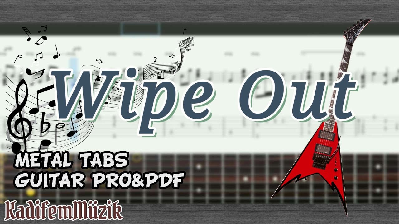 Wipe Out Easy Electric Guitar Tutorial Tabs - YouTube