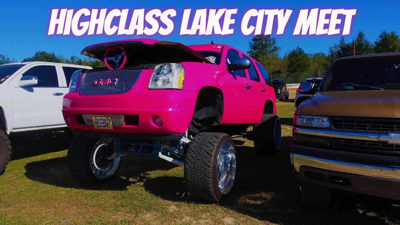 Biggest Squatted Trucks at High Class Truck Meet - YouTube