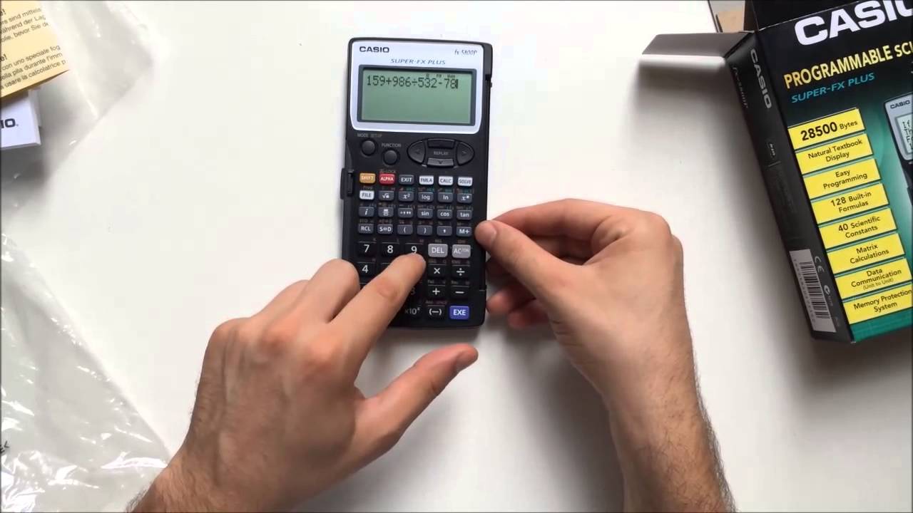 Unboxing-Casio fx-5800P - YouTube