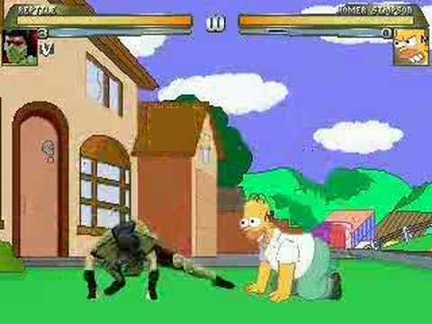 Reptile Vs. Homer Simpson