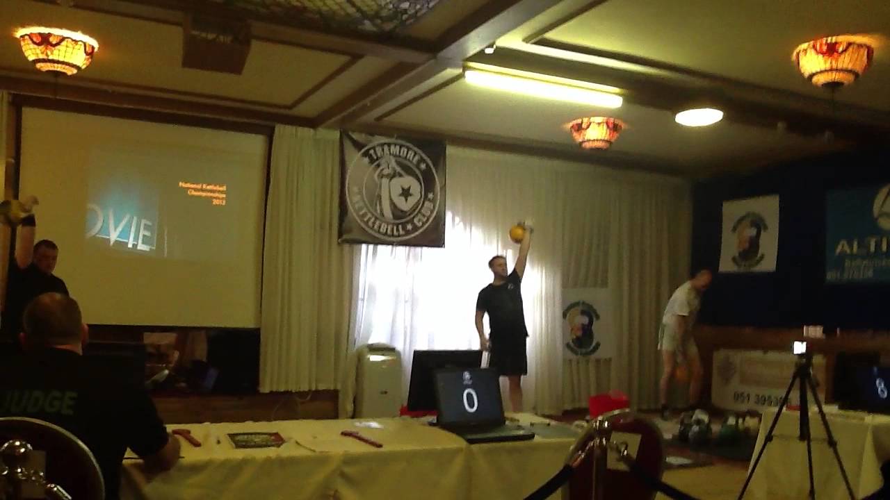 All Ireland Kettlebell Championship 2013 Stephen Tiernan Snatch 16KG ...