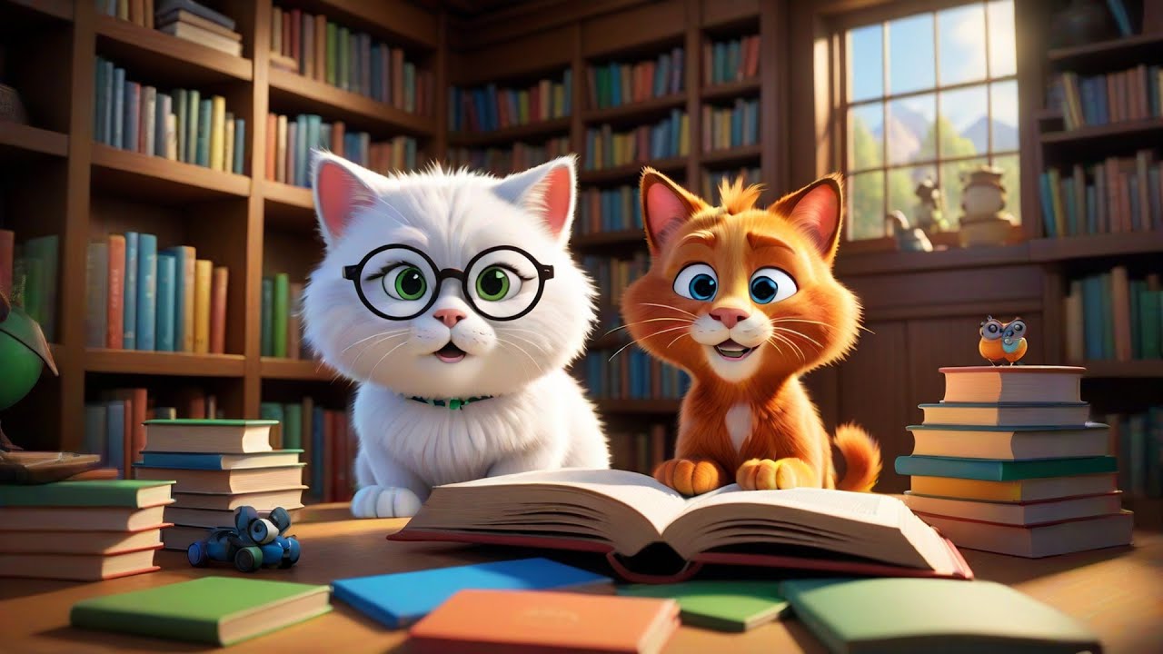 Four Clever Cats Learn to Spell | Spelling Song for Kids | Nursery ...