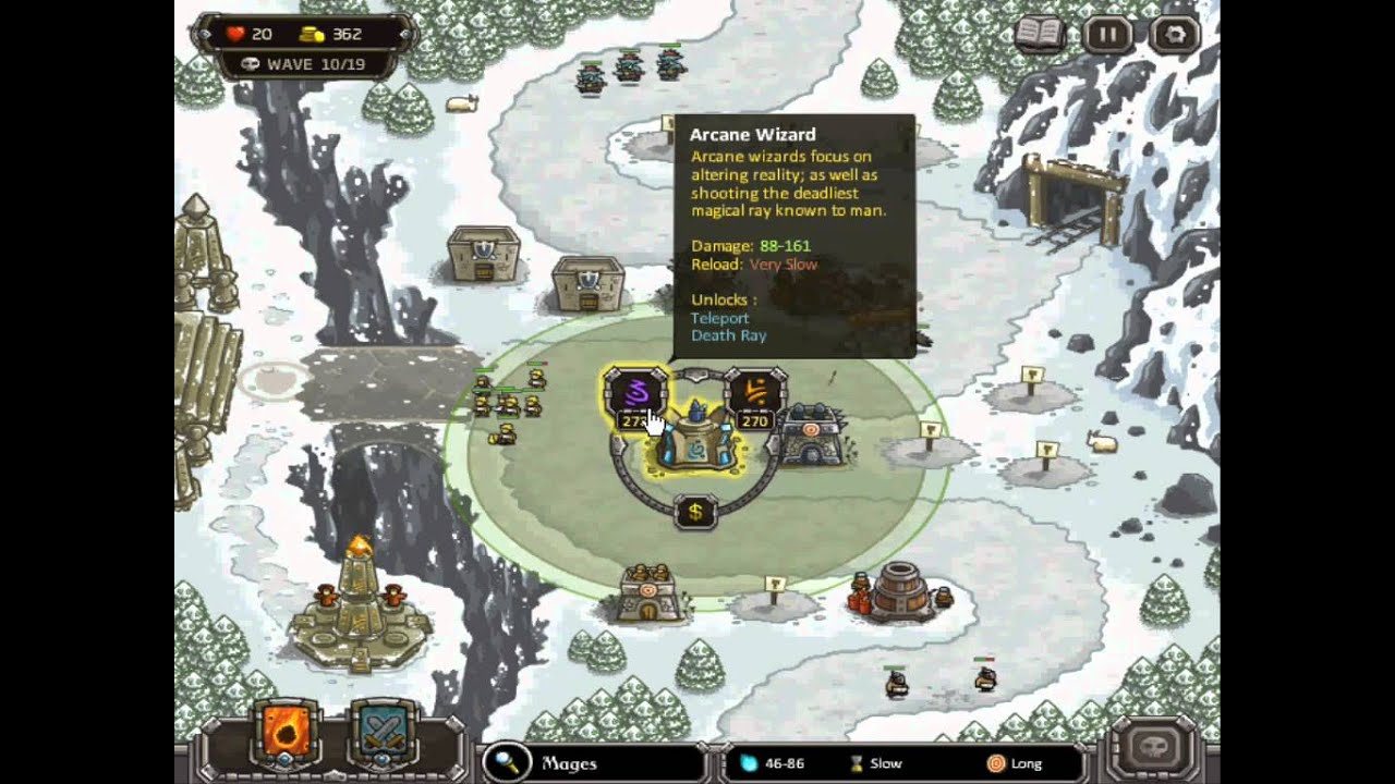 Kingdom Rush - Mission 9 Walkthrough - YouTube