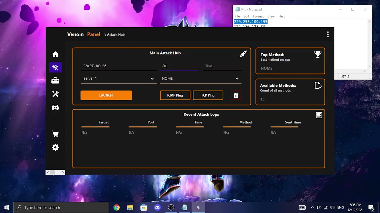 VENOM DDOS PANEL HITTING HOMES AND MORE ECT. - YouTube