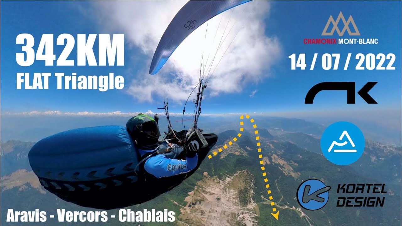 Parapente, CROSS 342 km triangle !!! - YouTube