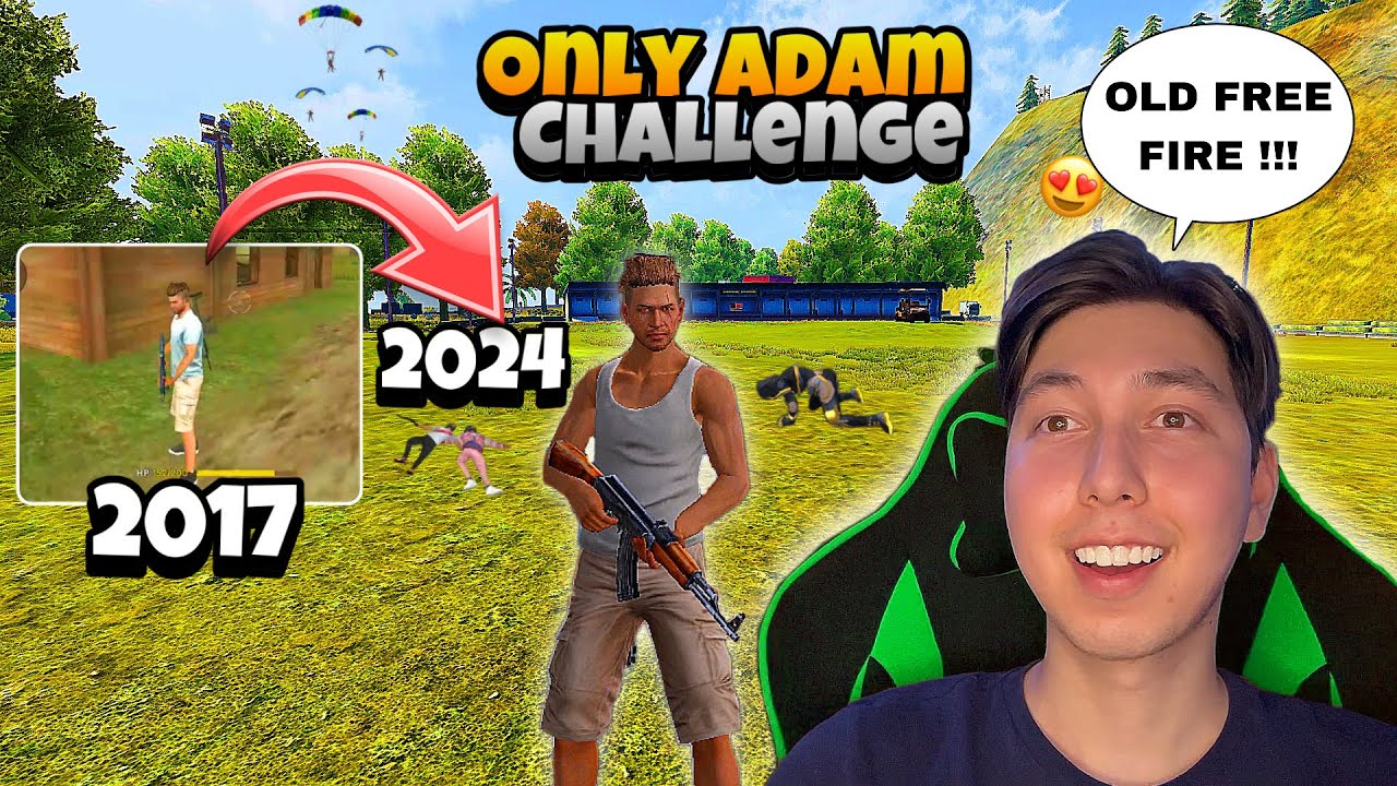 Only Adam Challenge 🍷🗿 Like the Old Days - Mehdix Free Fire - YouTube