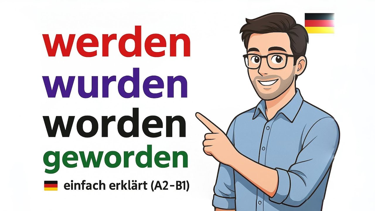 werden – wurden – geworden – worden einfach erklärt 🇩🇪 | Deutsch ...
