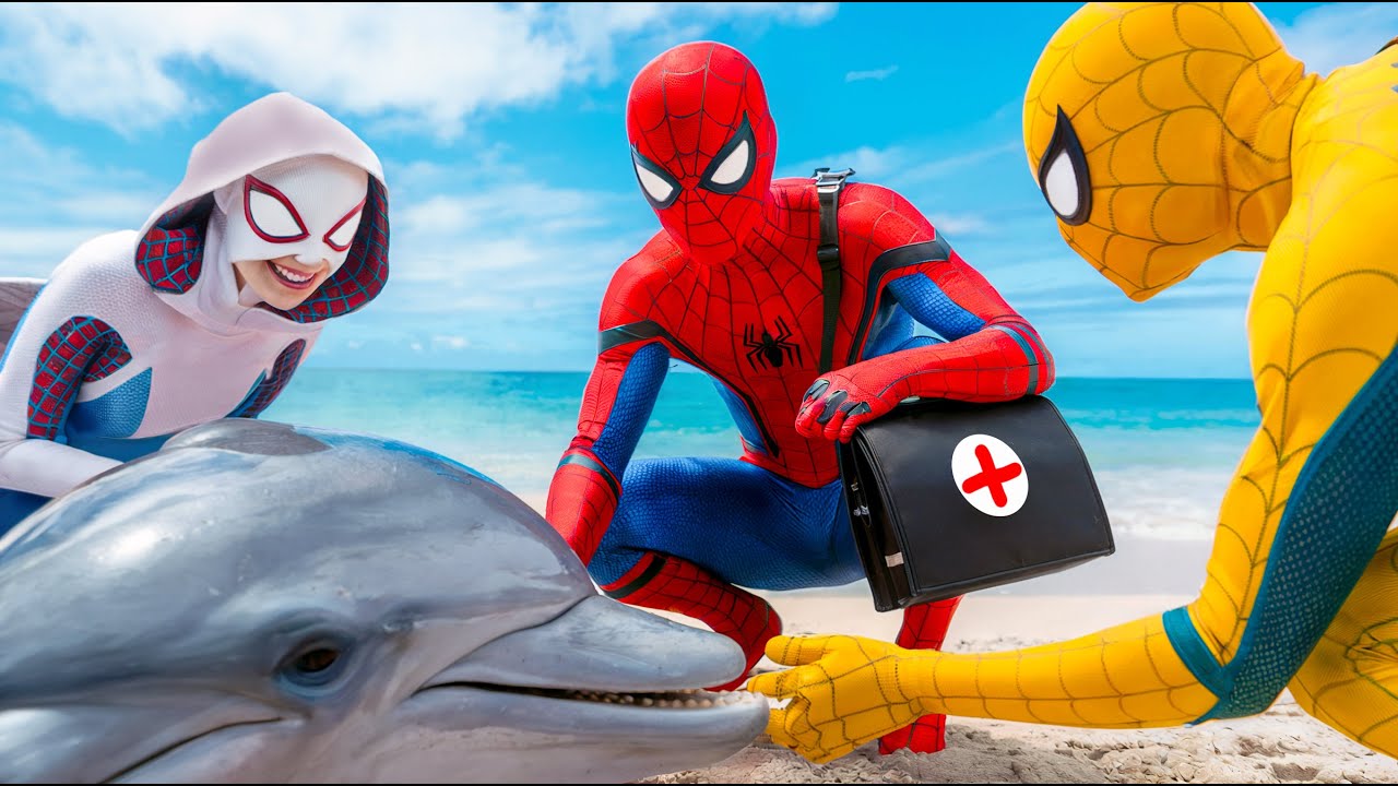 TEAM SPIDER-MAN vs BAD GUY TEAM || Spider-Gwen’s in Danger… But Where ...