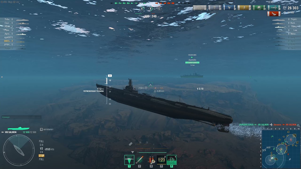 World of Warships 2021 08 USS Salmon (SS-182) - YouTube