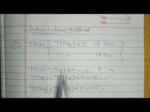 Recurrence Relation Numerical Question | DAA | Analysis Design Algorithm ADA | RGPV BTech 4th ...