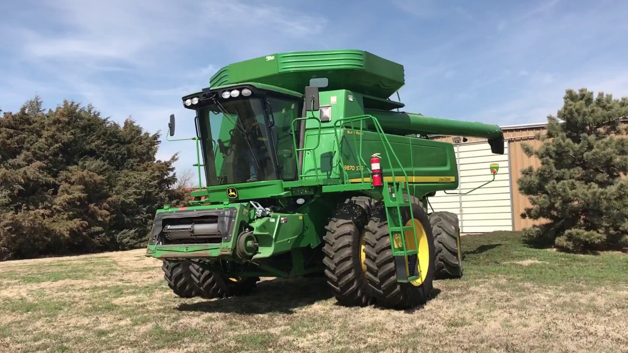 2009 John Deere 9870 STS Combine - YouTube