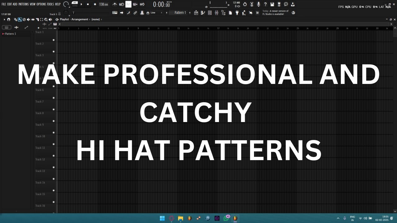 Make professional and catchy hi hat patterns | Aj Slaich | FL Studio ...