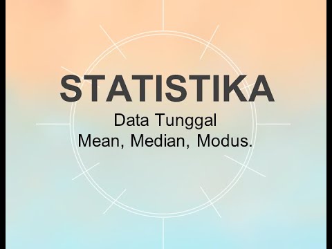 Statistika - Data Tunggal Statistika (Mean, Median & Modus ) - YouTube