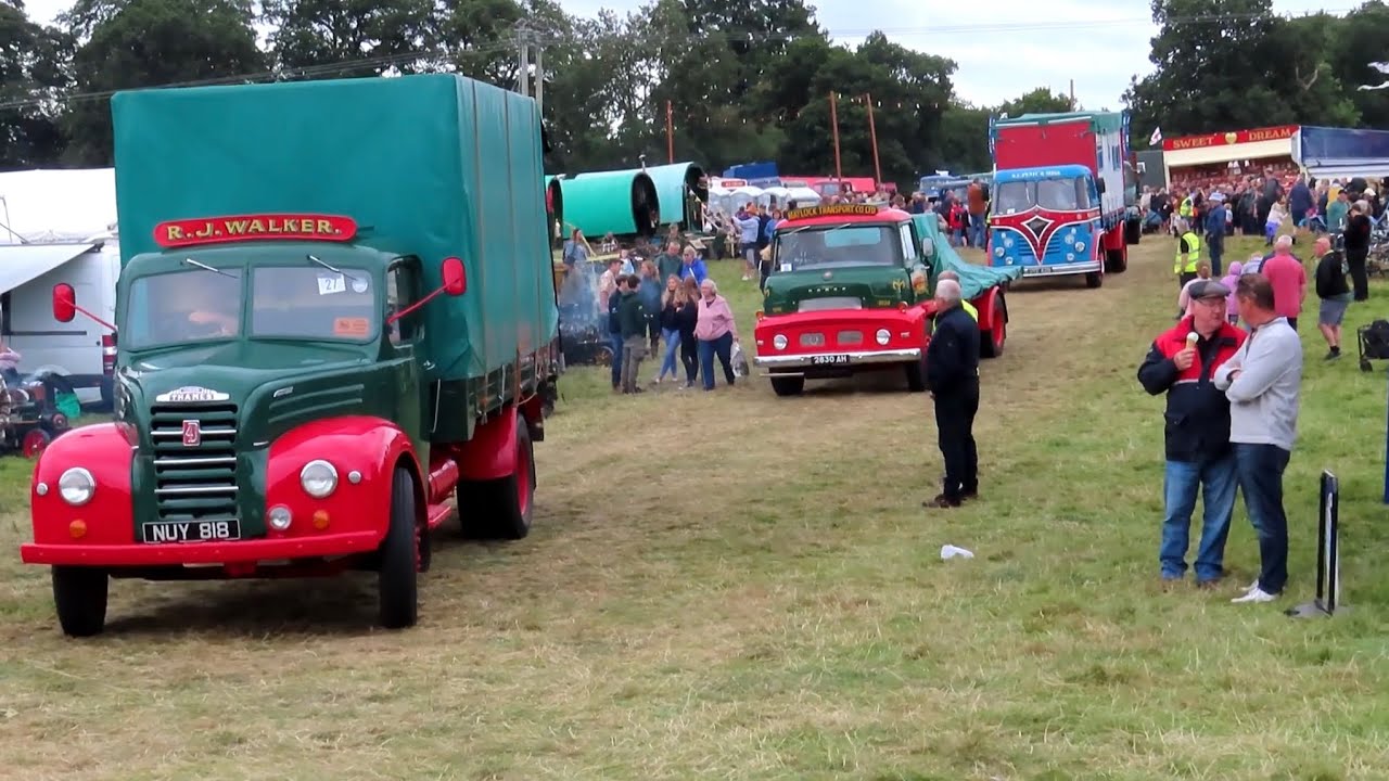11:40 Convoy of Historic Commercial Vehicles - Shrewsbury Steam Rally 2024 - YouTube