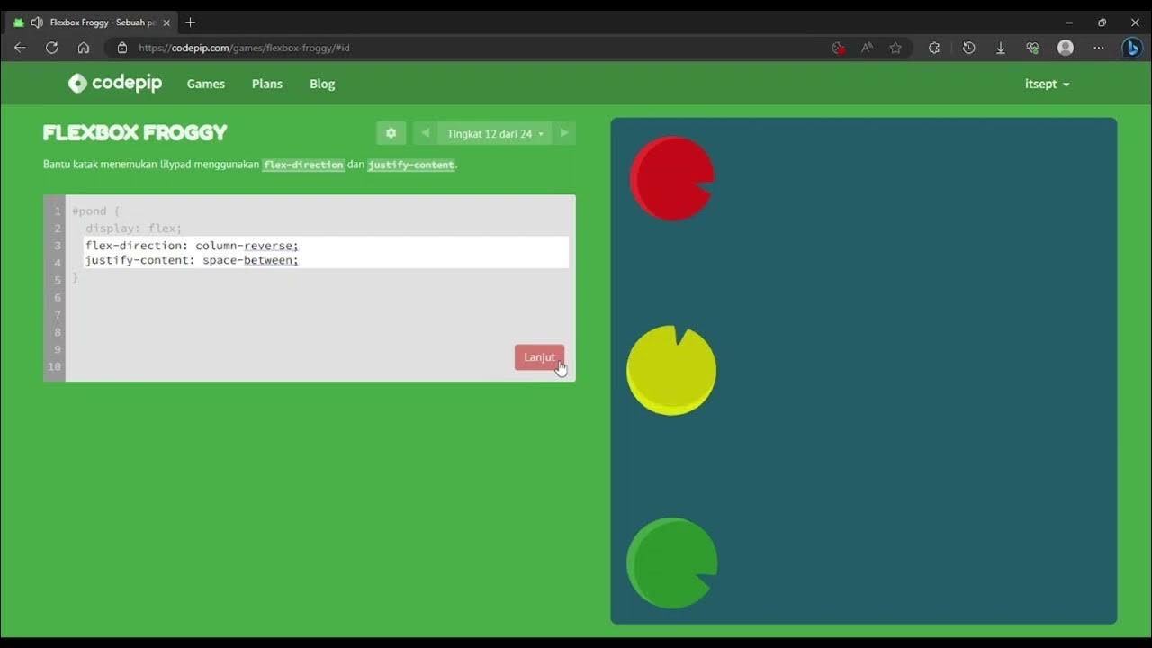 Flexbox Froggy Level 1-24 (CSS Flexbox) - YouTube