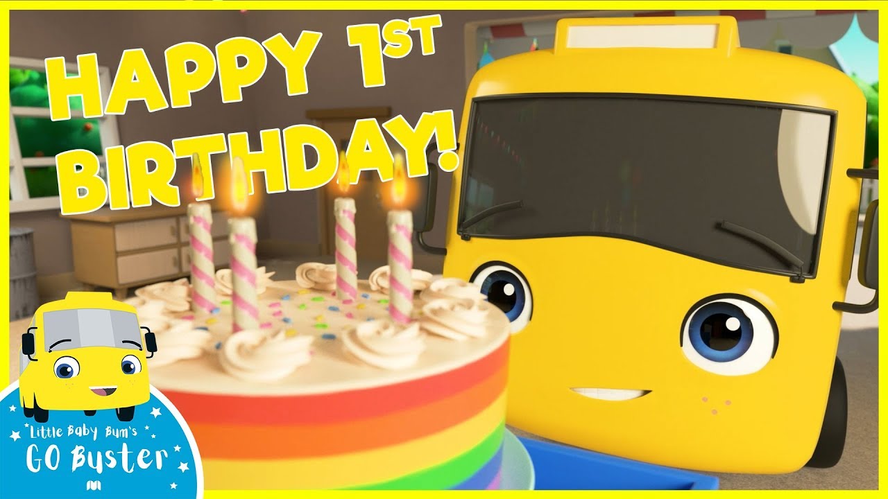Happy Birthday Song! - Celebrate Buster’s Birthday! | Go Buster | Kids ...