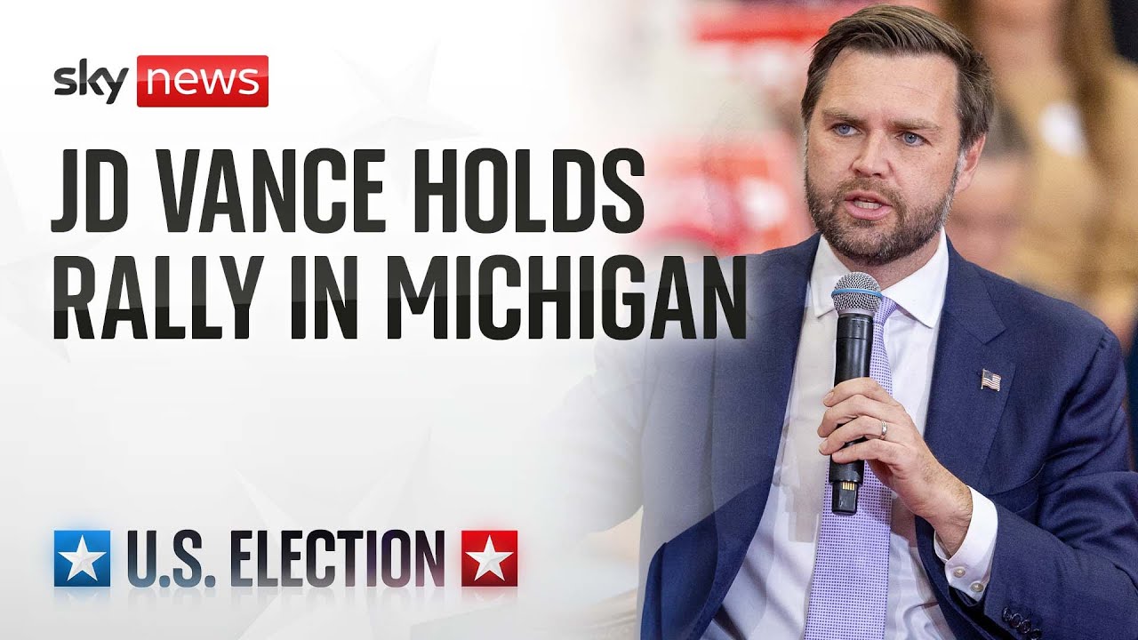 Republican vice-presidential nominee JD Vance holds campaign rally in ...