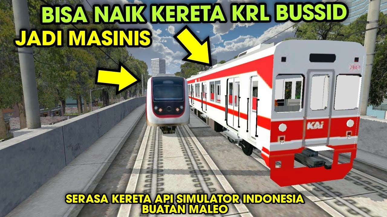 Update Cara Naik KRL Di Map Jakarta BUSSID !! Rilis Mod KRL Mode ...