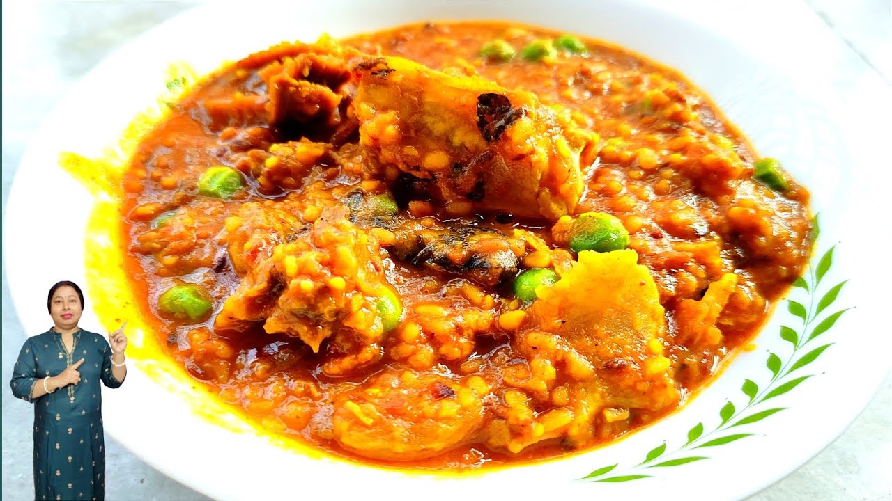 বিয়ে বাড়ির স্টাইলে মাছের মাথা দিয়ে মুগের ডাল // Mung dal with fish ...