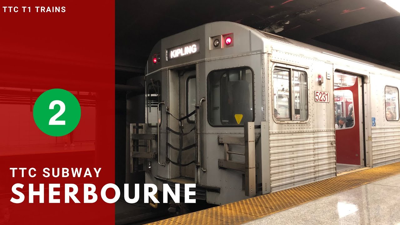 TTC Subway T1 Trains at Sherbourne Station - YouTube