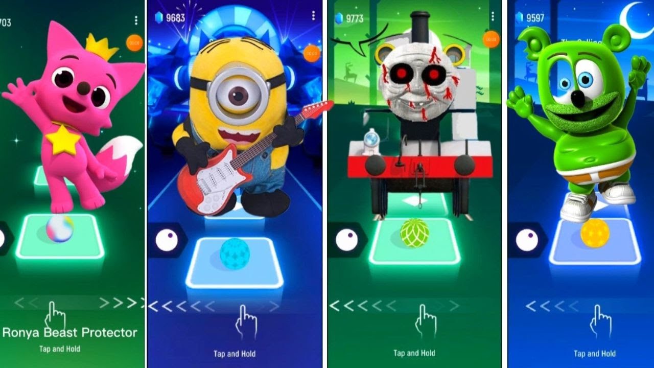 Baby Shark And Pinkfong 🆚 Minions 🆚 Thomas the Train exe 🆚 Gummy Bear 🎶 ...