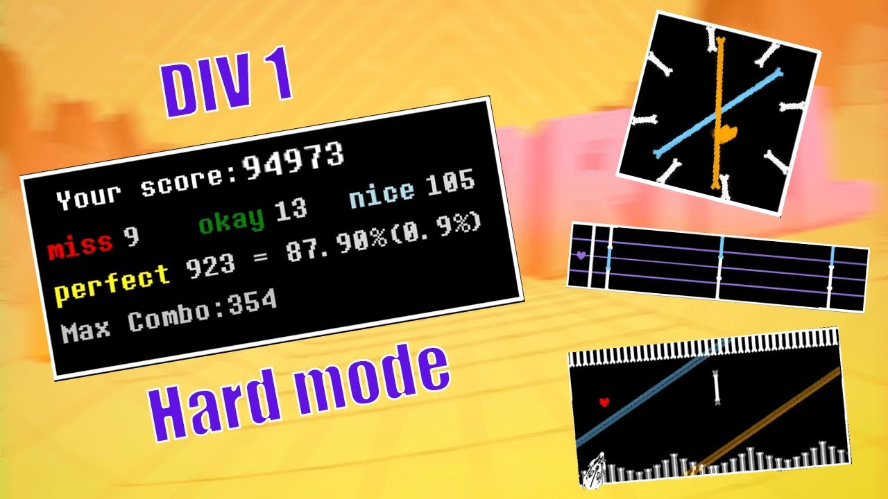 Undertale rhythm recall - GOODDRILL DIV 1 COMPLETED (5/10 HP) - YouTube