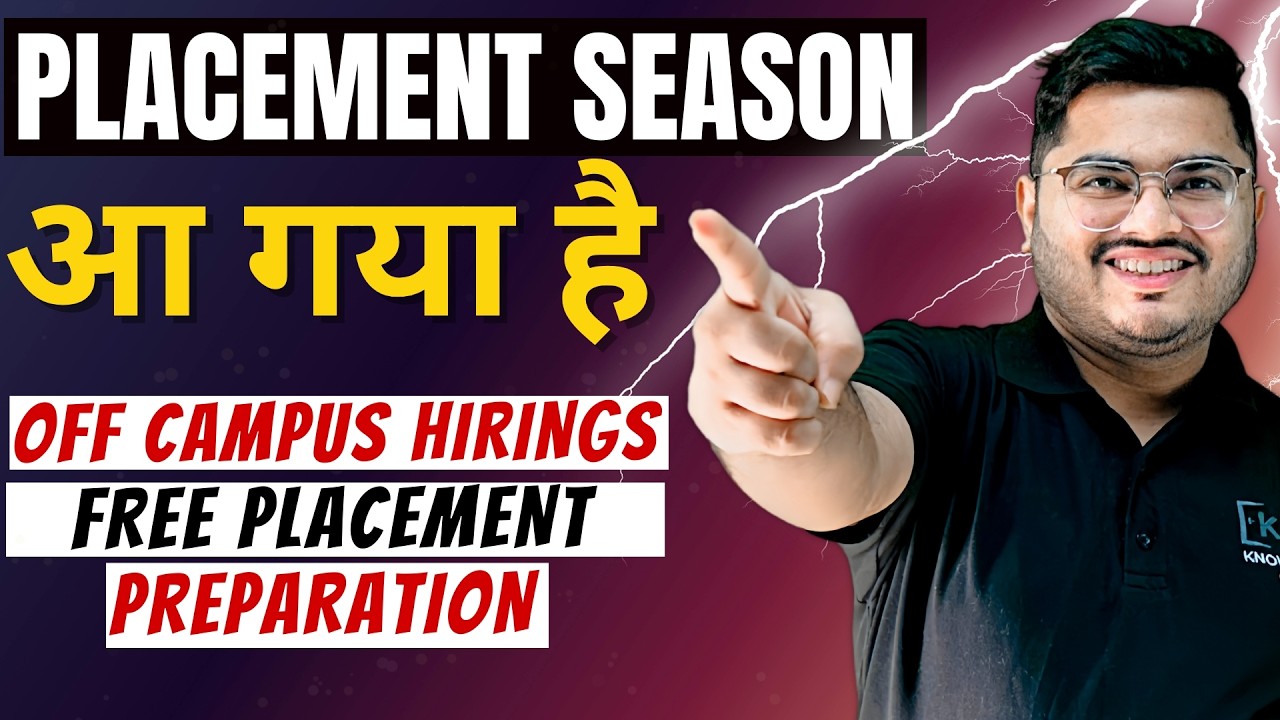 Placement Season आ गया है🔥🚀⚡ | Mega Off Campus Hirings | Free Placement Preparation for IT ...