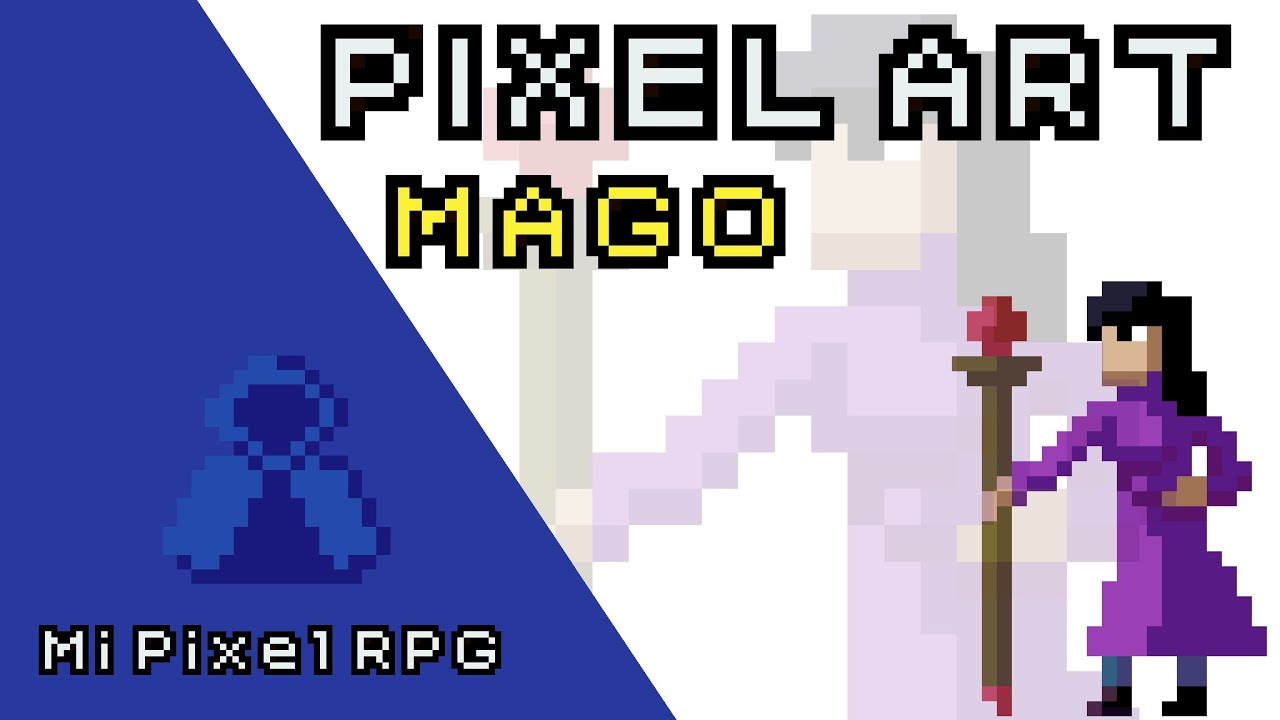 RPG Pixel Art (D&D) - Mago (Mage) Muy Basico - Timelapse - YouTube