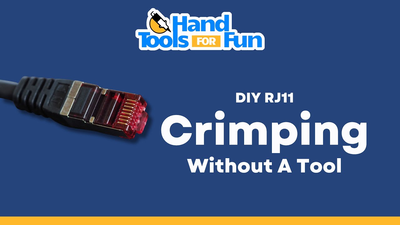 DIY RJ11 Crimping without a Tool - YouTube