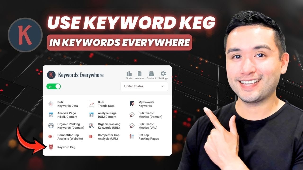 How To Use Keyword Keg Inside Keywords Everywhere - YouTube