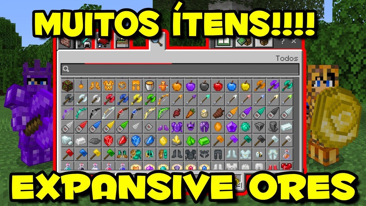 Expansive Ores - ADDON COMPLETO de MINÉRIOS para seu MINECRAFT PE 1.20! - YouTube