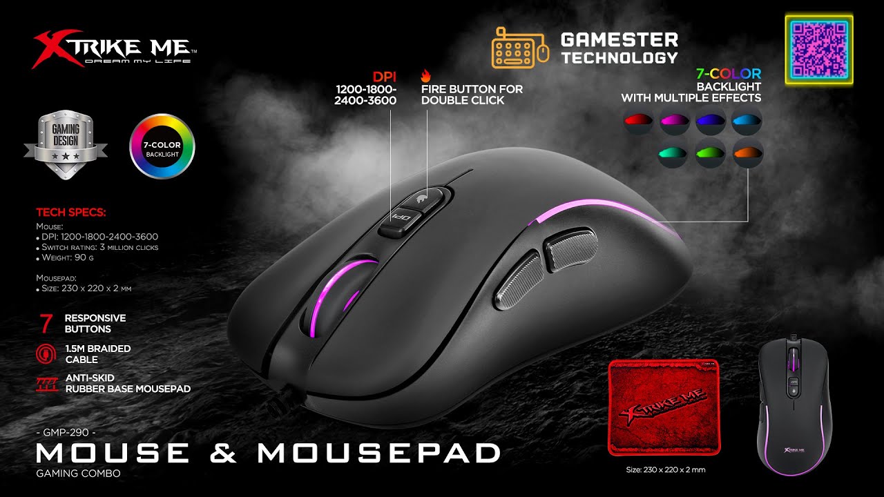 GamesterTechnology. Xtrike me .Gaming mouse GMP-290 - YouTube