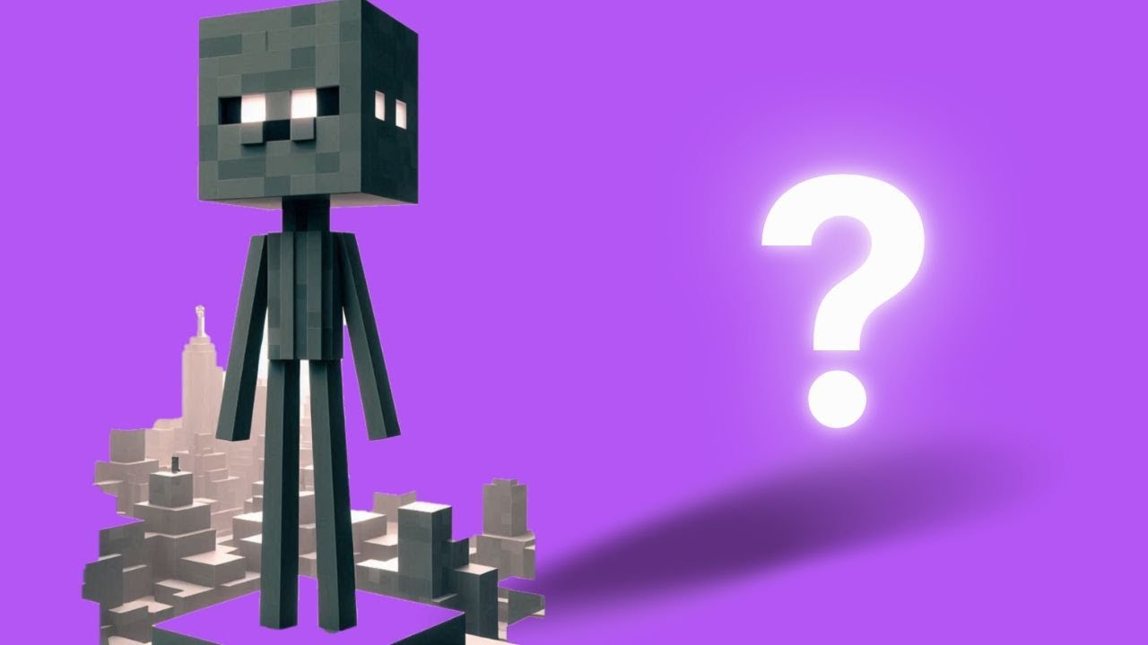 Minecraft custom SKIN debut! We built an ENDERMAN SKYSCRAPER and it ...