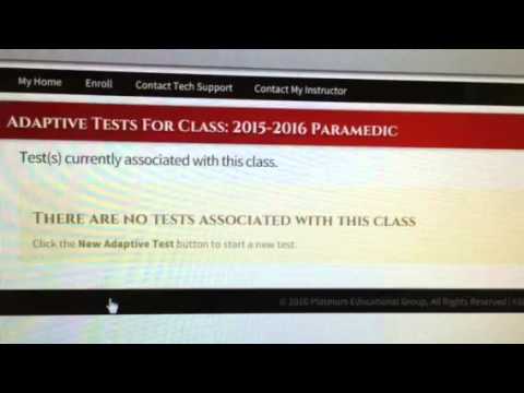 EMSTESTING adaptive test - YouTube