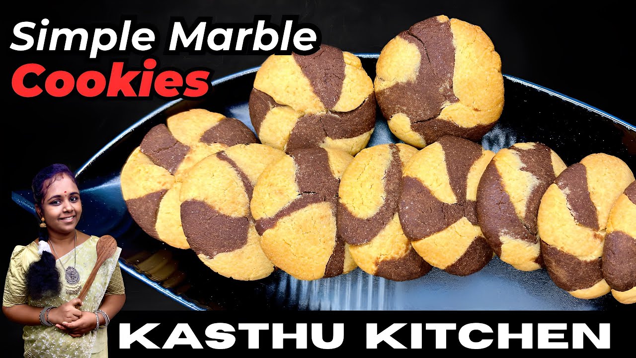 Simple Marble Cookies 🍪 | Cookies recipe in Tamil | How to make marble ...