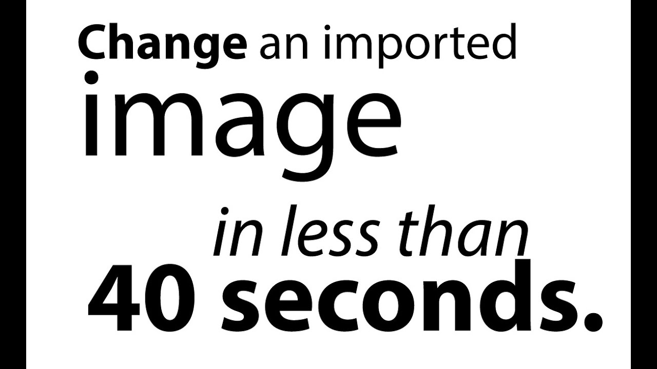 How To Edit An Imported Image In Adobe Illustrator YouTube How To Edit An Imported Image In Adobe Illustrator YouTube