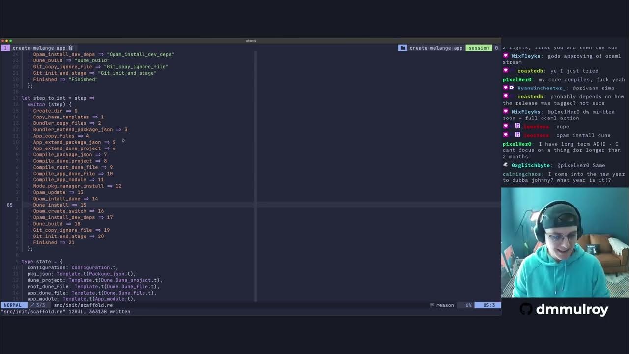OCaml & Coffee 🐫☕️ Working on creating a CLI with React & OCaml! 1/4/24 Part 2 - YouTube