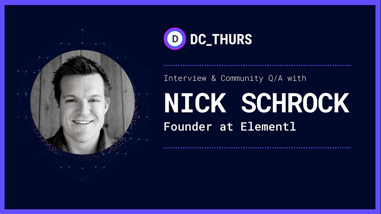 DC_THURS on Data Orchestration w/ Nick Schrock (Elementl) - YouTube