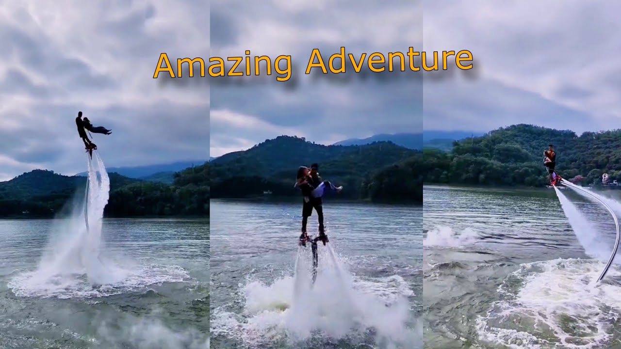 This flyboard is so romantic🌹😘Flyboard ride water flying - YouTube